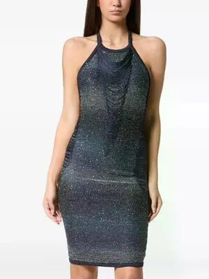 Philipp Plein Sequin-embellished Mini Dress - Blue