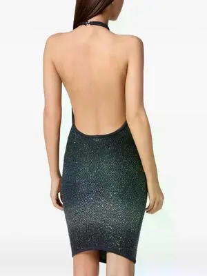Philipp Plein Sequin-embellished Mini Dress - Blue