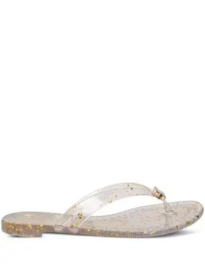 Casadei Glitter Detail Flip Flops
