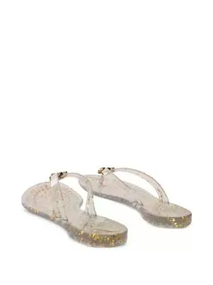 Casadei Glitter Detail Flip Flops