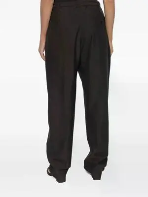 LEMAIRE Belted Tailored Trousers - Black