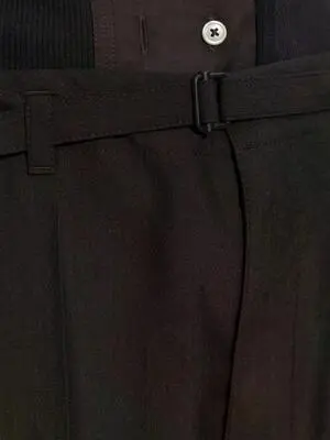 LEMAIRE Belted Tailored Trousers - Black
