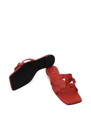 Simkhai Leather Slides - Red