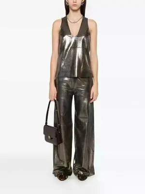 FORTE_FORTE Metallic Sleeveless Top