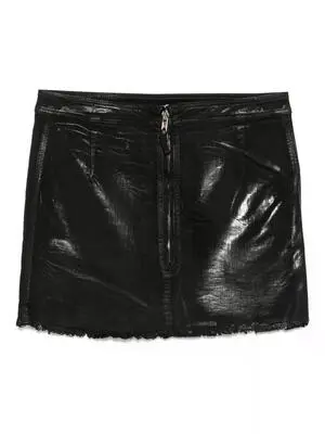 Rick Owens Coated Mini Skirt