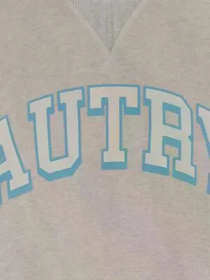 AUTRY Logo-print Cotton Sweatshirt - Grey