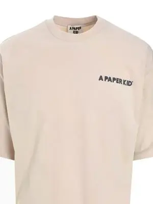 A PAPER KID Logo Cotton T-shirt