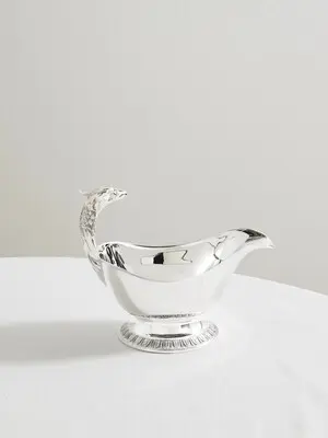 Christofle Malmaison Large -plated Gravy Boat - Silver