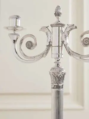 Christofle Malmaison -plated Candle Holder