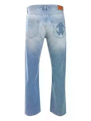 Roberto Cavalli Logo-patch Tapered Jeans