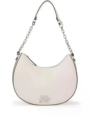 Karl Lagerfeld Silver Tone Shoulder Bags