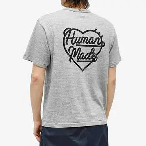 Human Made Heart Badge T-Shirt In Grey - 25% Off | Editorialist