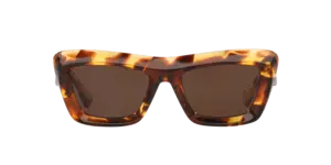 Bottega Veneta Full Rim Sunglasses - Brown
