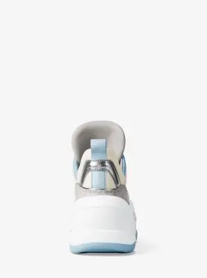 Michael Kors Olympia Mixed-media Trainer