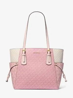 Michael Kors Voyager Large Color-block Logo Tote Bag - Pink