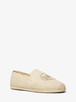 Michael Kors Hastings Metallic Canvas Espadrille - Gold