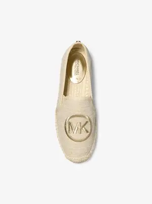 Michael Kors Hastings Metallic Canvas Espadrille - Gold