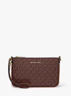 Michael Kors Jet Set Small Signature Logo Convertible Wristlet