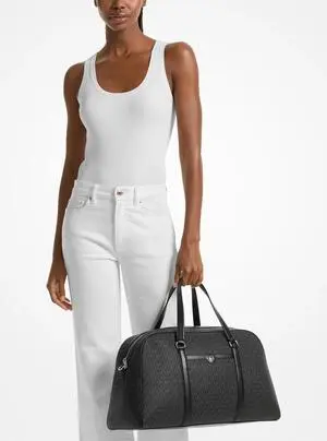 Michael Kors Jet Set Travel Extra-large Signature Logo Weekender Bag