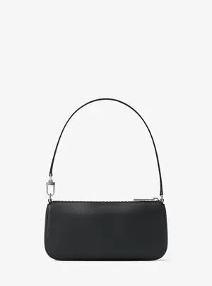 Michael Kors Zoe Small Pebbled Leather Pochette - Black
