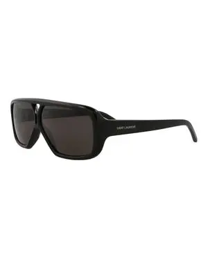 Saint Laurent Sl569y Aviator Sunglasses - Black/black (sl569y