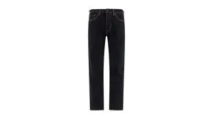LEVI'S Cassandre Belt With Square Buckle In Grained Leather - Blue