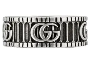 Gucci Ring With Double G - Silver
