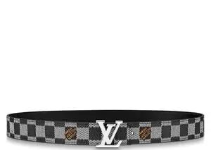 Gucci Interlocking G Palladium Buckle GG Supreme Belt 1.5W Black/white