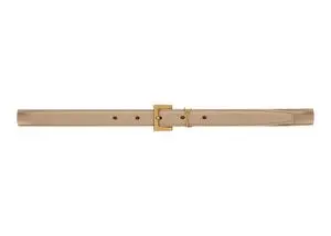 Gucci Interlocking G Palladium Buckle GG Supreme Belt 1.5W Dark Beige