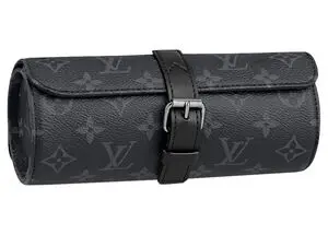 LOUIS VUITTON 3 Watch Case Monogram Eclipse