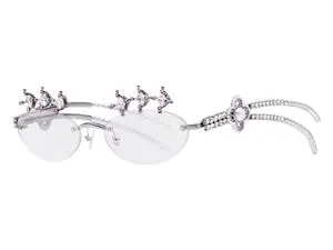 GENTLE MONSTER Briolette 02 Rimless Sunglasses - Silver/clear