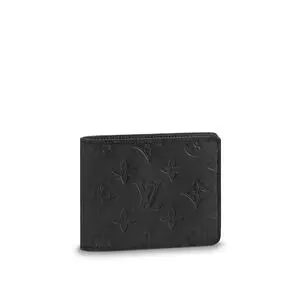 LOUIS VUITTON Ple Wallet Monogram Shadow - Black