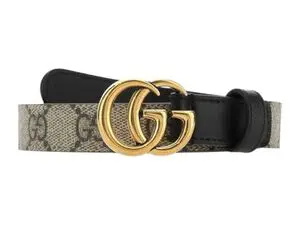 Gucci Bottega Veneta Intrecciato Leather Belt - Beige Black