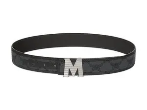 Bottega Veneta Gucci Leather Belt With GG Buckle Black/grey