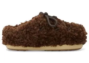 Bottega Veneta Leather Belt With Gold Tone Double G Buckle - Dark Brown