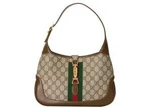 Gucci Jackie 1961 Small Shoulder Bag Gg Supreme - Beige/ebony