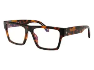 Off-White Style 46 Eyeglasses - Havana Blue Light Block (oerj046f23pla0016000/fr)