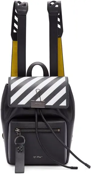 Off-White Backpack Diag - Black White Yellow