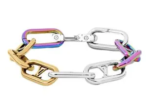 LOUIS VUITTON Louis Vuitton Signature Chain Bracelet Multi