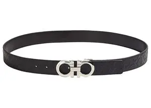 FERRAGAMO Reversible And Adjustable Gancini Embossed Belt