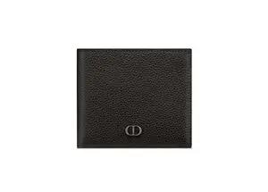 Dior Essentials Wallet - Black Grained Calfskin With Cd Icon Signature