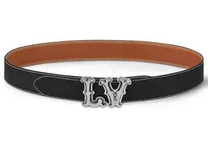 LOUIS VUITTON Ranch 40mm Reversible Belt - Black