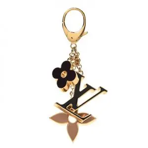 LOUIS VUITTON Bag Charm Fleur De Monogram - Gold