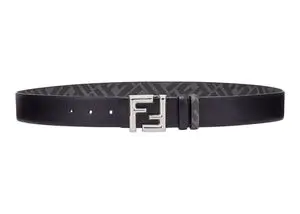Fendi Salvatore Ferragamo Gancini Belt - Black