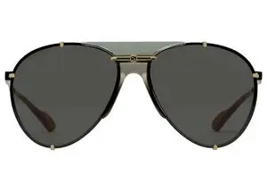 Gucci Aviator Metal Sunglasses - Ruthenium Grey (‎624148 I3330 8012)