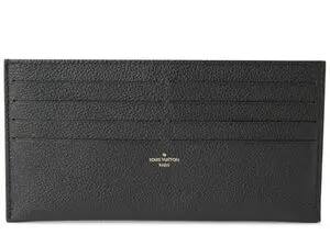 LOUIS VUITTON Pochette Felicie Card Holder Insert Calfskin - Black