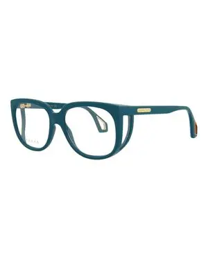 Gucci Square Frame Eyeglasses - Blue/transparent (gg0470o