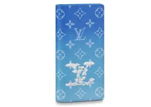 LOUIS VUITTON Brazza Wallet Clouds Monogram - Blue