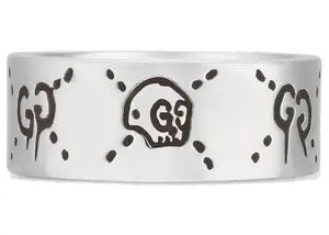 Gucci Ghost Skull Ring - Silver