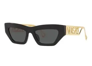 Versace Cat Eye Sunglasses - Black/grey (ve4432u)
